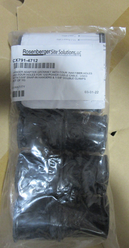 (10) Rosenberger CX791-4712 Hanger Adapter Grommet with Four 7MM Holes ...