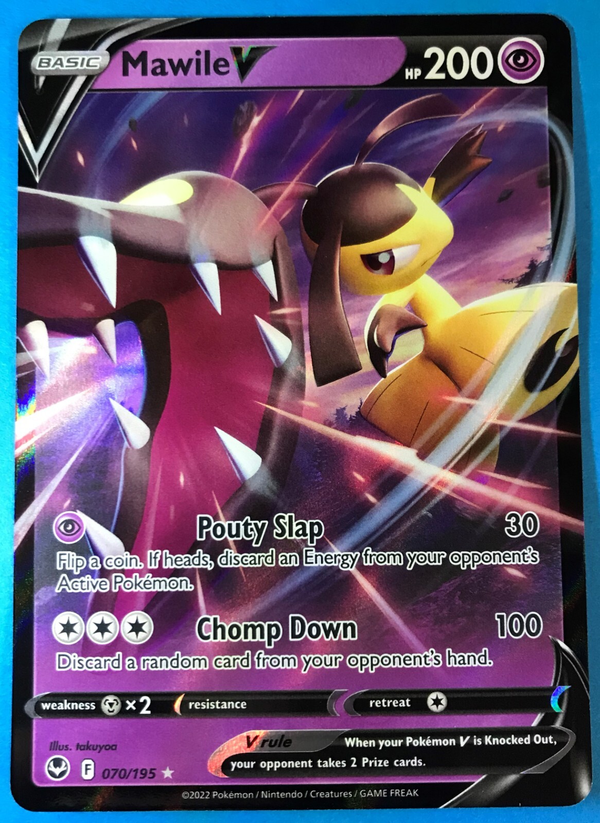 Mawile V 070/195 SWSH Silver Tempest Ultra Rare Holo Pokémon 2022 NM | eBay