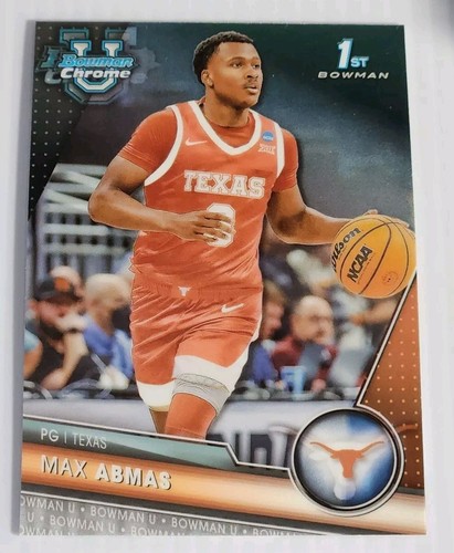2023-24 Bowman University Chrome - #81 Max Abmas (RC) | eBay