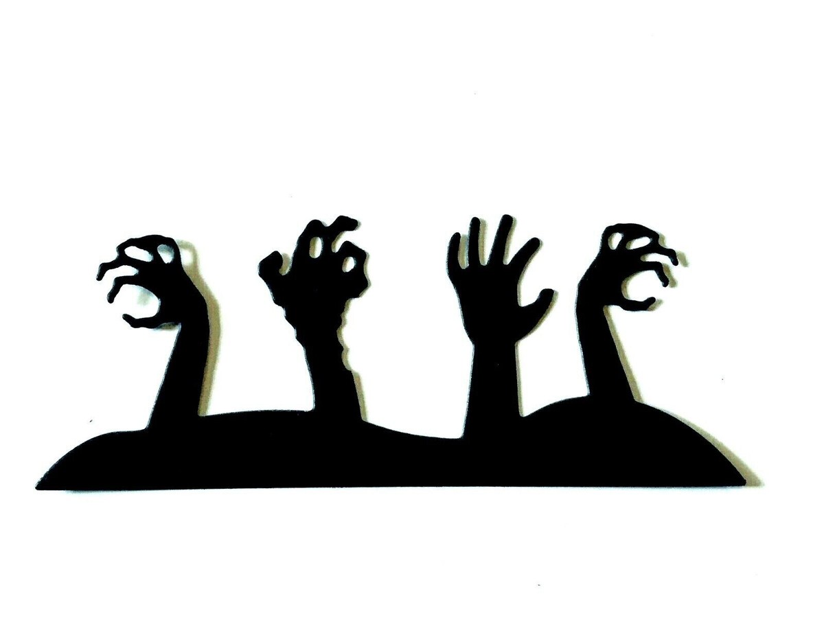 Zombie Hands Coming Out Of The Ground