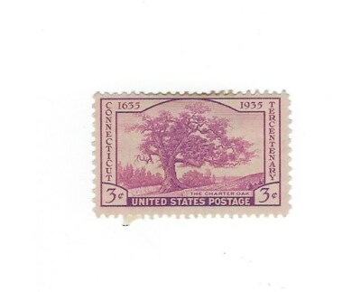 STAMP US SCOTT 772 "Charter Oak" 3 CENT MH 1935 | eBay