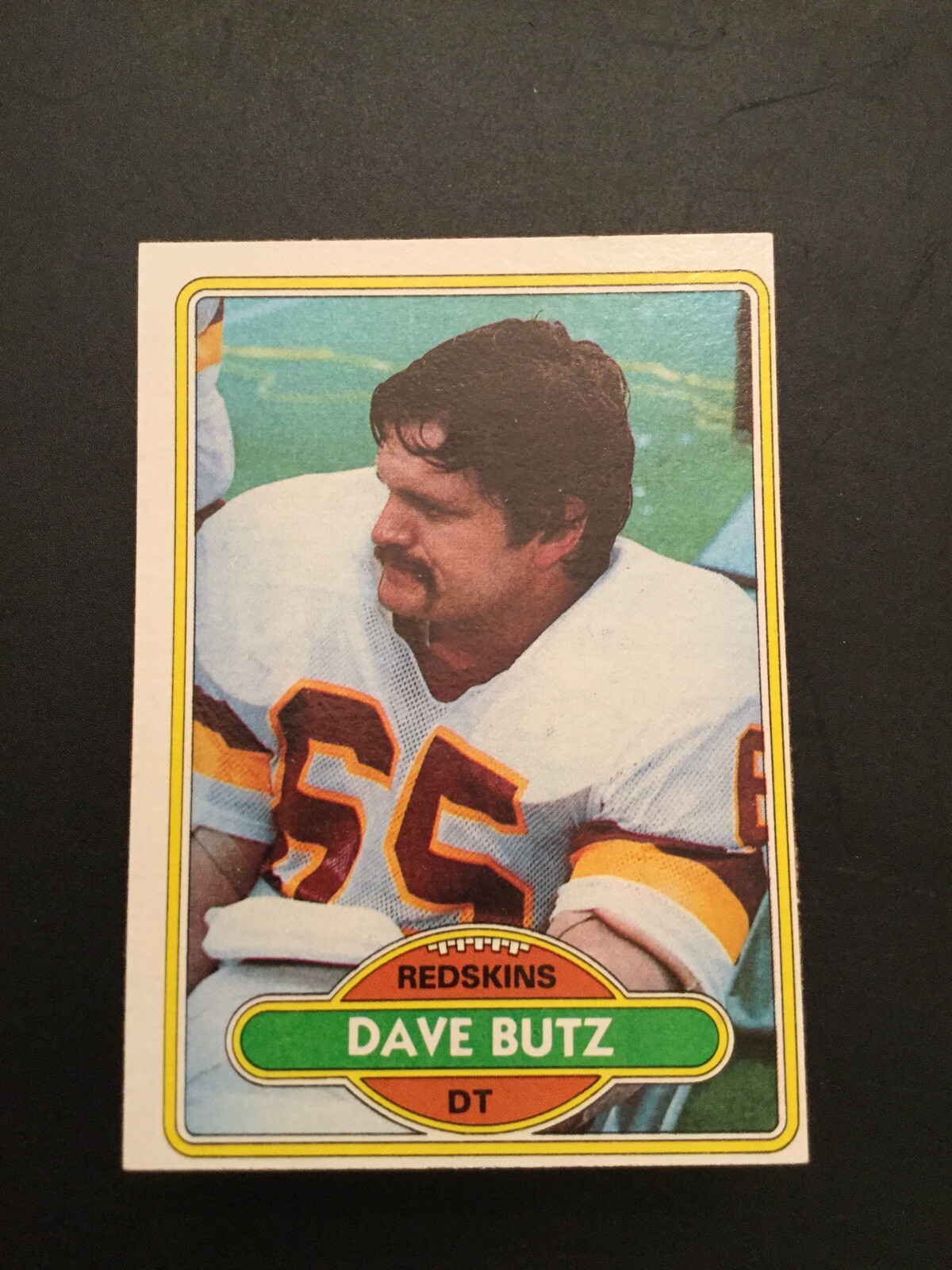 1980 TOPPS DAVE BUTZ #499 WASHINGTON REDSKINS ROOKIE FOOTBALL CARD (OC ...