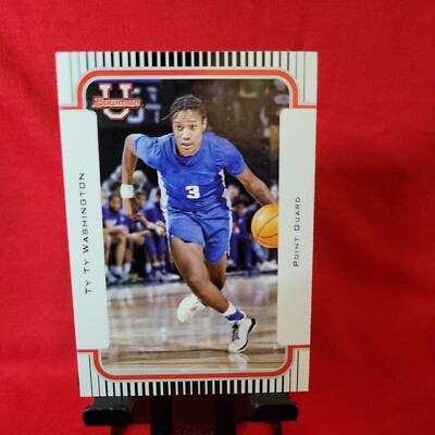 TY TY WASHINGTON 2021-22 Bowman University 2003-04 Retro 🔥🔥🔥🔥 | eBay