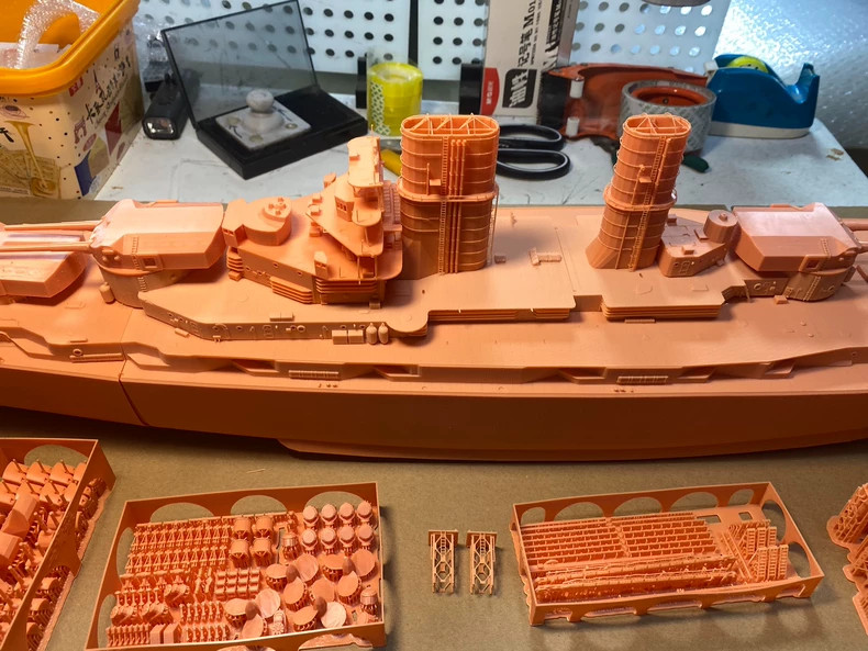 3D Printed 1/200 German Navy Mackensen-class Battlecruiser Unpainted ...