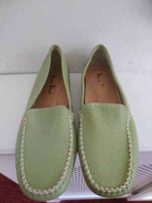 VAN DAL SANSON LEATHER SLIP ON WOMENS MOCCASIN LOAFER SHOES 5D CST £85 ...