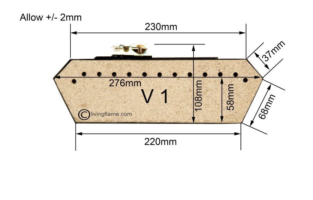Inset Fire Tray Gas Fire VICTORIAN 16" New Living Flame Coals Coal 9 ...