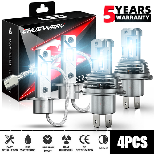 6000K 4X LED Headlight Hi/Lo +Fog Light Bulbs Combo Fits Daewoo Nubira ...