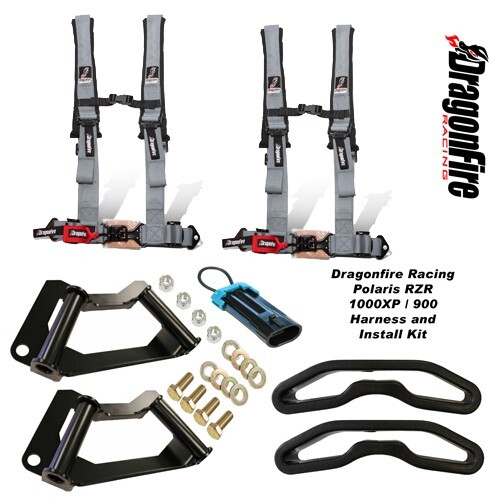 Dragonfire Polaris RZR 900/XP1000 Harness Mount Kit w/4-Pt H Style ...