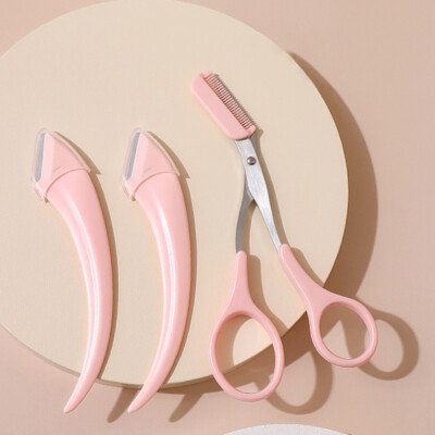 Eyebrow Cutter Stainless Steel Trimmer Eyelash Hair Scissors Remover ...