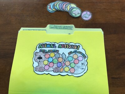 Animal Actions! Land or sea Grade K language Art file folder game ...