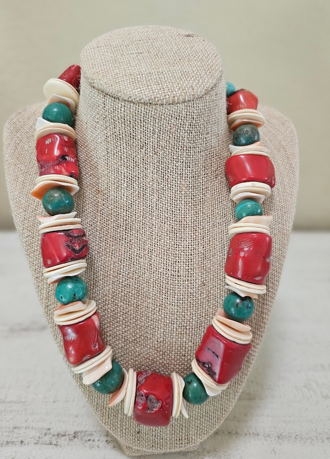 Antique Natural Red Coral Chunky Beads - Gem