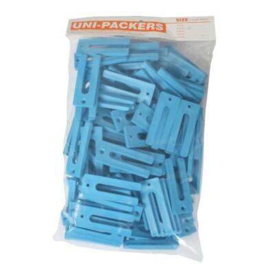 UNI-PACKERS Plastic Construction Packers - 6.5 x 90mm - Blue ...