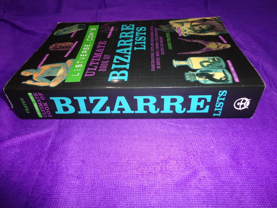 BIZARRE LISTS BY JAMIE FRATER @LARGE PAPERBACK BOOK@ | eBay