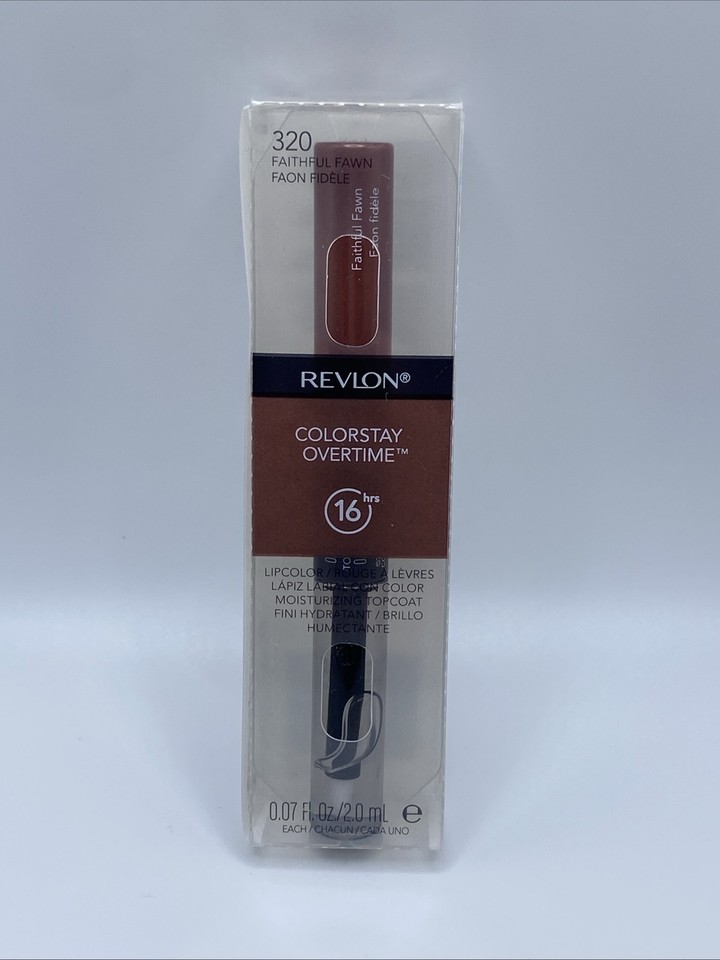 REVLON Colorstay Overtime Lip Color Stick & Top Coat - 320 FAITHFUL ...