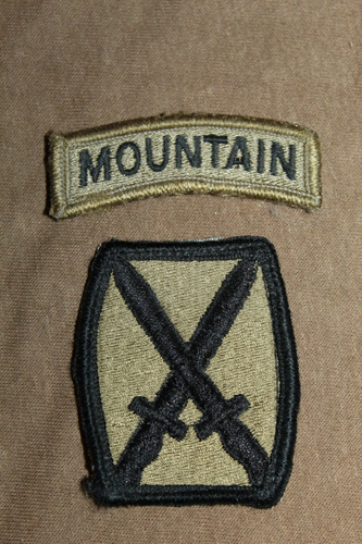 Original War on Terror Era U.S. Army 10th Mountain Division Uniform ...