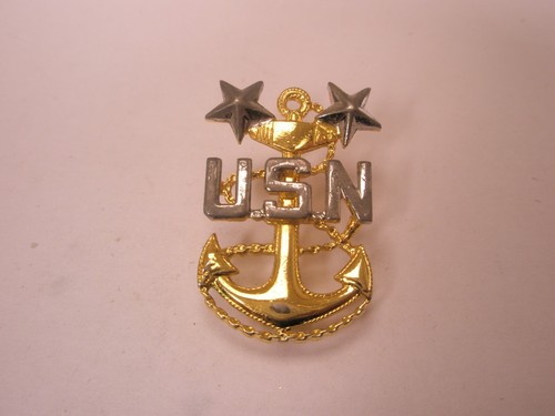USN Navy Chief Petty Officer Vintage Tie Tack Lapel hat collar Pin p148 ...