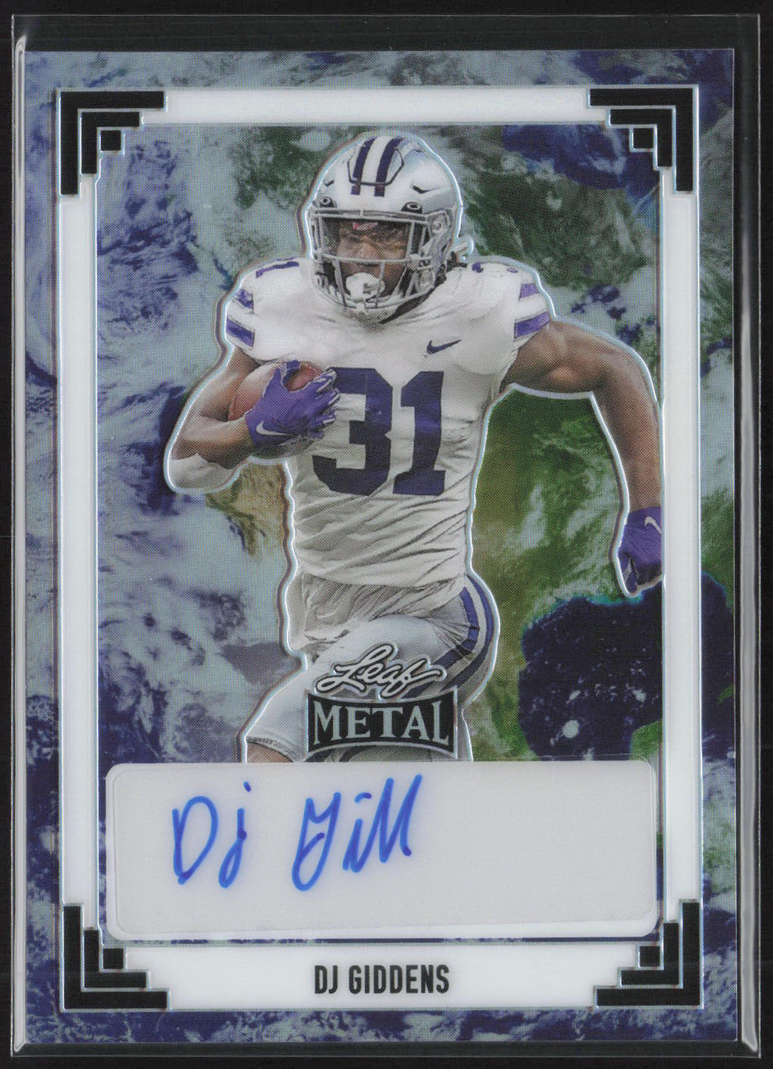 DJ Giddens 2024 Leaf Metal #91A-DJG 1991 Variation Earth Auto 2/2 | eBay