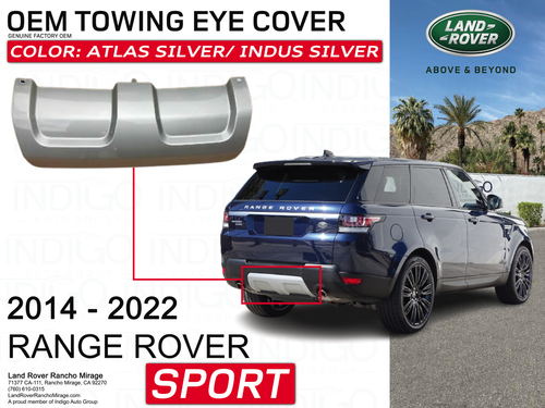 GENUINE LAND ROVER REAR BUMPER TOWING COVER RANGE ROVER SPORT 14 ON ...