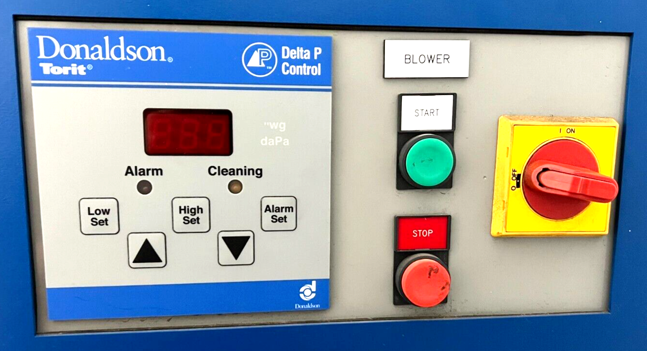 DONALDSON TORIT DFO 2-2 DOWNFLO OVAL DUST COLLECTOR 460V 60HZ 3 PHASE ...