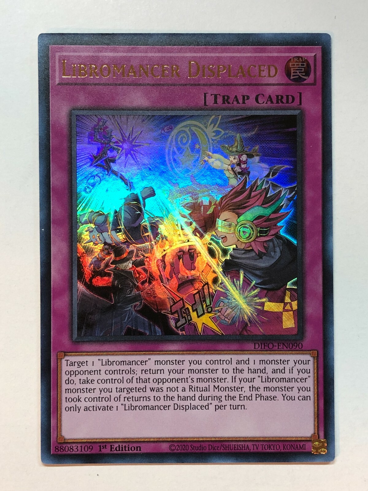 Yugioh Dimension Force Libromancer Displaced DIFO-EN090 NM/M | eBay