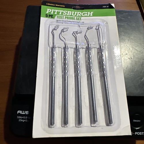 5 Piece Stainless Steel Test Probe Set Hook & Pick Set New Sealed | eBay