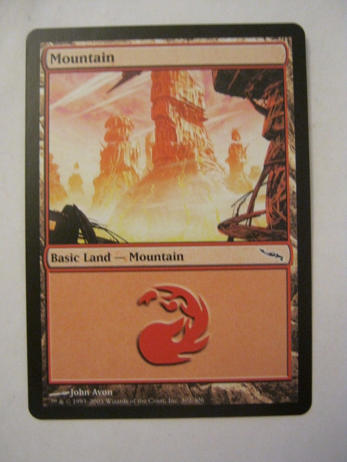 Magic The Gathering Basic Land Mountain Game Card #302 of 306 (011-41 ...
