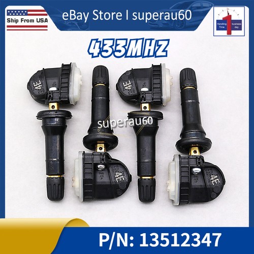 4PCS TIRE PRESSURE SENSOR MONITOR 433MHz For GM Camaro Cruze Buick ...