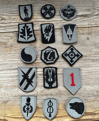 15 US Army Military Uniform Ucp Acu Uniform Patches Patch Convolute USA ...