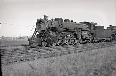 1952 CBQ Burlington Route 4-8-2 Locomotive #7015 - Vintage Railroad Negative | eBay