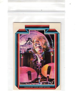 KISS COLLECTOR CARD PUZZLE PIECE #17 1978 DONRUSS AND AUCOIN MGT | eBay