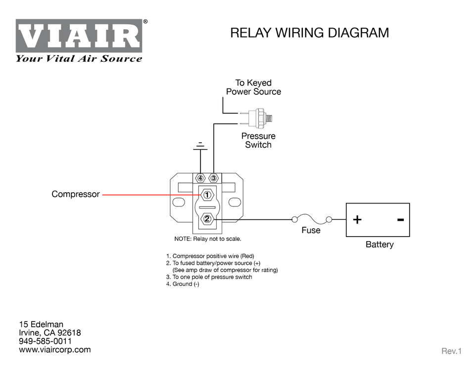 Pac 80 12V 80 AMP Heavy Duty Solenoid Relay For 12V DC Air Compressors ...