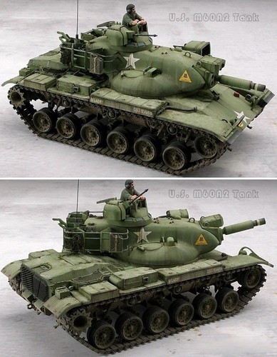 1 35 U.S. Army M60A2 Cherokee Tank Assembly Painted Finished Tamiya ...