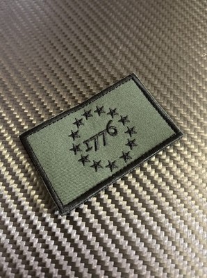 1776 USA Freedom Patriot Military Tactical Morale Patch Embroidered ...