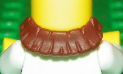 LEGO - Minifig, Beard, Amish Style Beard - Redish Brown | eBay