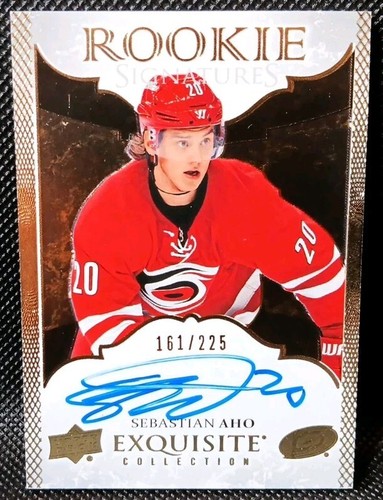 2016-17 EXQUISITE COLLECTION SIGNATURES AUTOGRAPH ROOKIE SEBASTIAN AHO ...