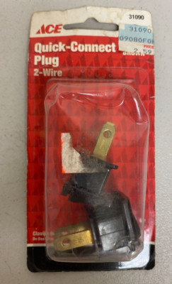 ACE HARDWARE QUICK CONNECT PLUG 2 WIRE BROWN 10A 125V | eBay