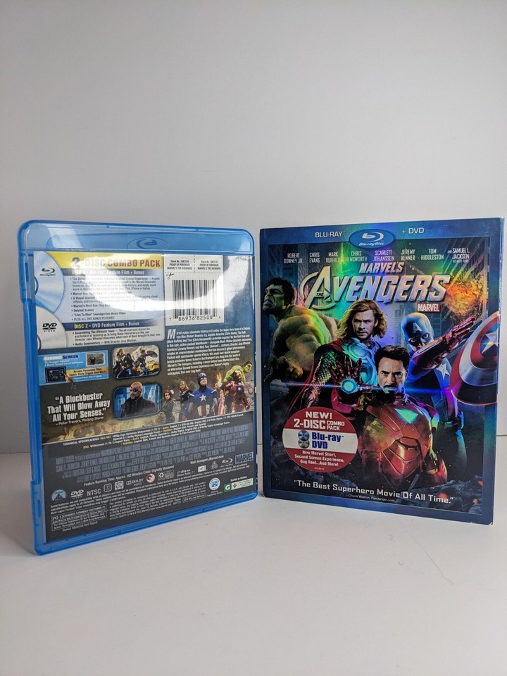 The Avengers (Blu-ray/DVD, 2012, 2-Disc Set) W/ Slipcover | eBay