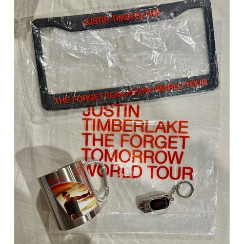 Justin Timberlake Tour Merch Bundle - License Plate Frame Mug Keychain ...