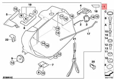 New BMW Genuine K26 K27 K28 K44 0597 0539 0398 Case Bottom Left ...