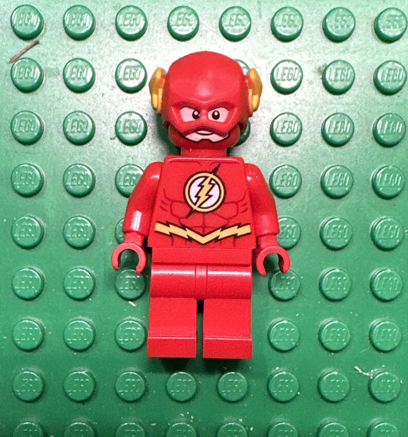 LEGO DC sh473 The Flash Gold Outlines on Chest Minifigure 76098 211904 ...