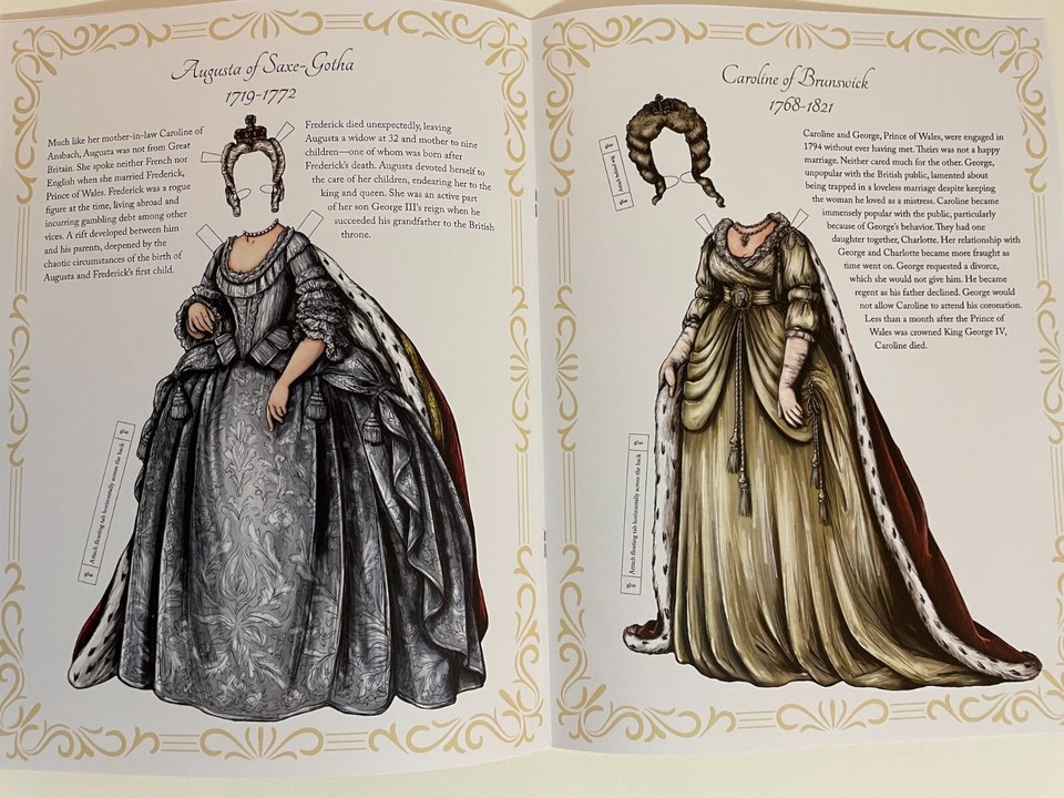 PRINCESSES OF WALES PAPER DOLLS by Brenda Sneathen Mattox & Julie Allen ...
