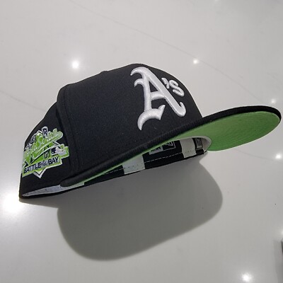New Era 59Fifty MLB Oakland Athletics A's Neon Cyber Green Fitted Hat ...