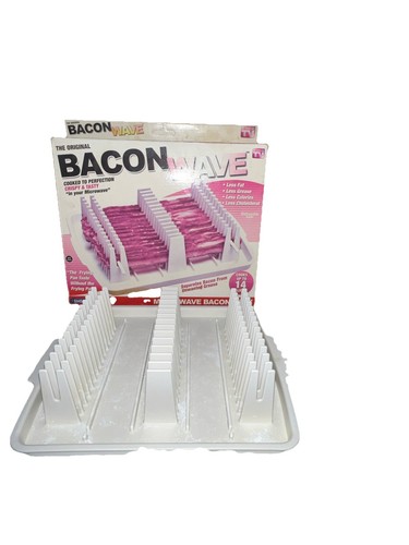 The Original Bacon Wave Microwave Bacon Tray Cooks 14 Slices Emson 2013 ...