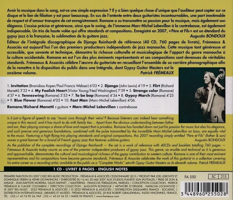 Romane and Richard Mane Père & Fils: Intégrale Romane - Volume (CD) (UK ...