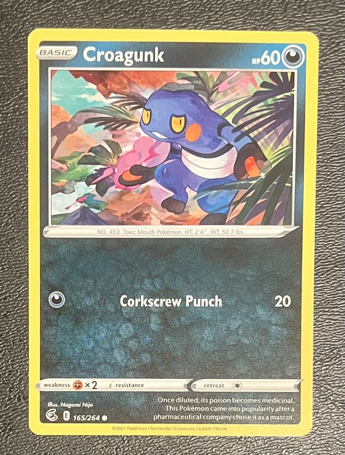 Croagunk 165/264 Swsh08: Fusion Strike Regular for sale online | eBay