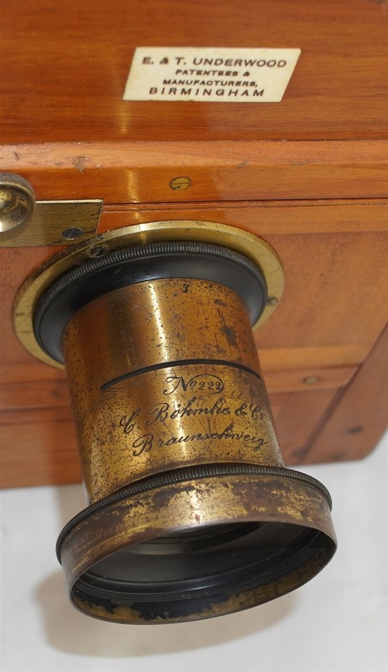 E. T. Underwood 5x7 The Instanto Tailboard Camera w/ Bohmke Brass Lens ...