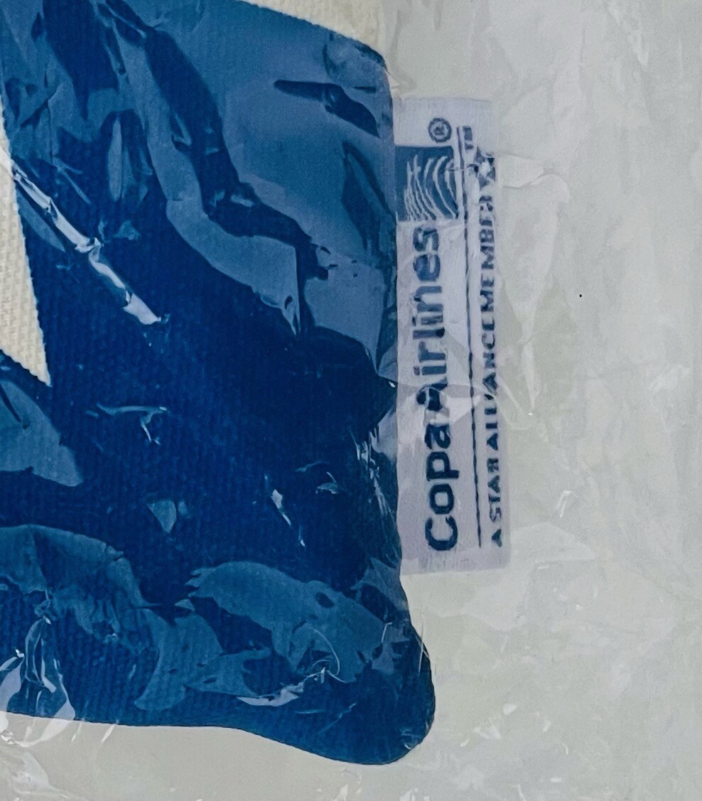 Copa Airlines Amenity Kit - BioMuseo Panama - Cloth and Mesh Pouch ...
