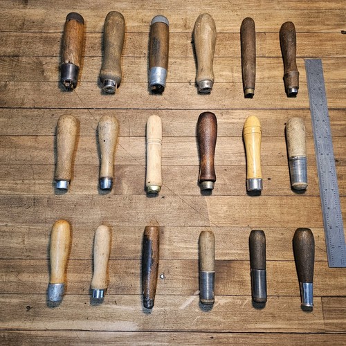 MACHINIST Tool Handles Files Rasps Chisels • LOT Of 18 Vintage Handles ...