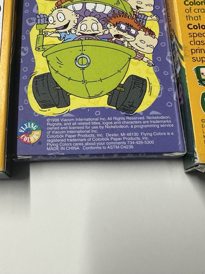 Lot Of 12 Packs Vintage Crayons 100 + Crayola Golden Books Flying ...