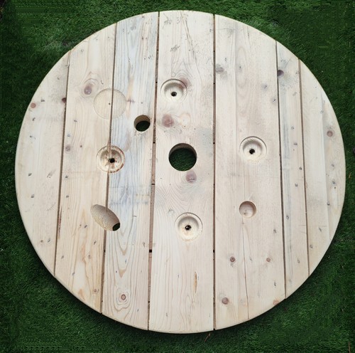 *Great Table Top /Cable Reel/Spool End/Garden -Upcycling-WITHOUT LEGS ...